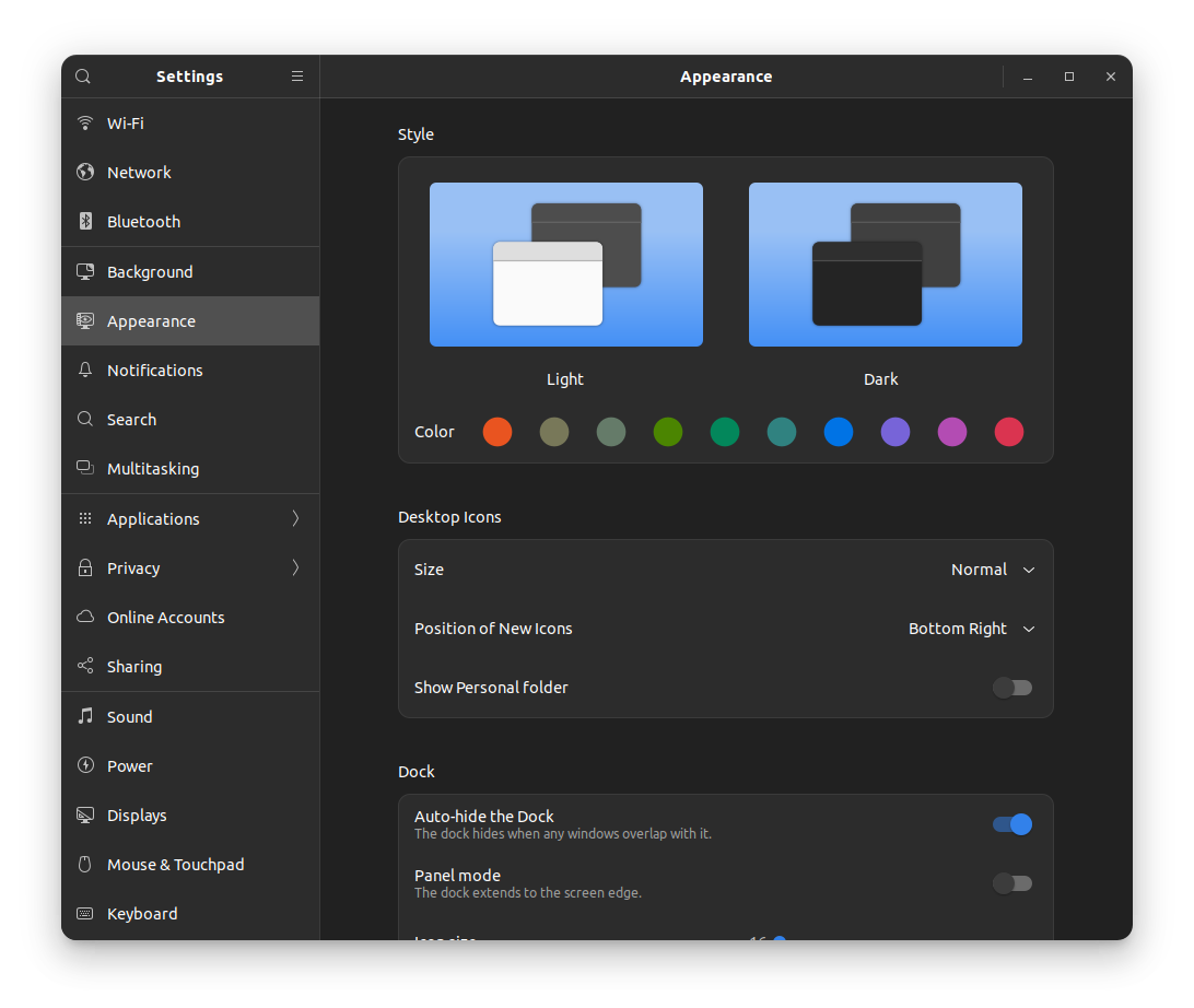 Weird dock padding on Ubuntu 22.04 · Issue #195 · vinceliuice/Orchis-theme · GitHub