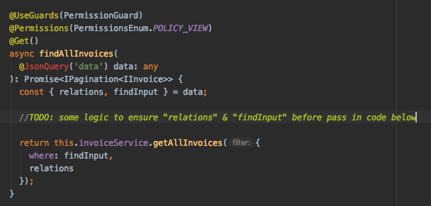 Feature: Params Decorator to safely parse the "Query" Params that is in ...