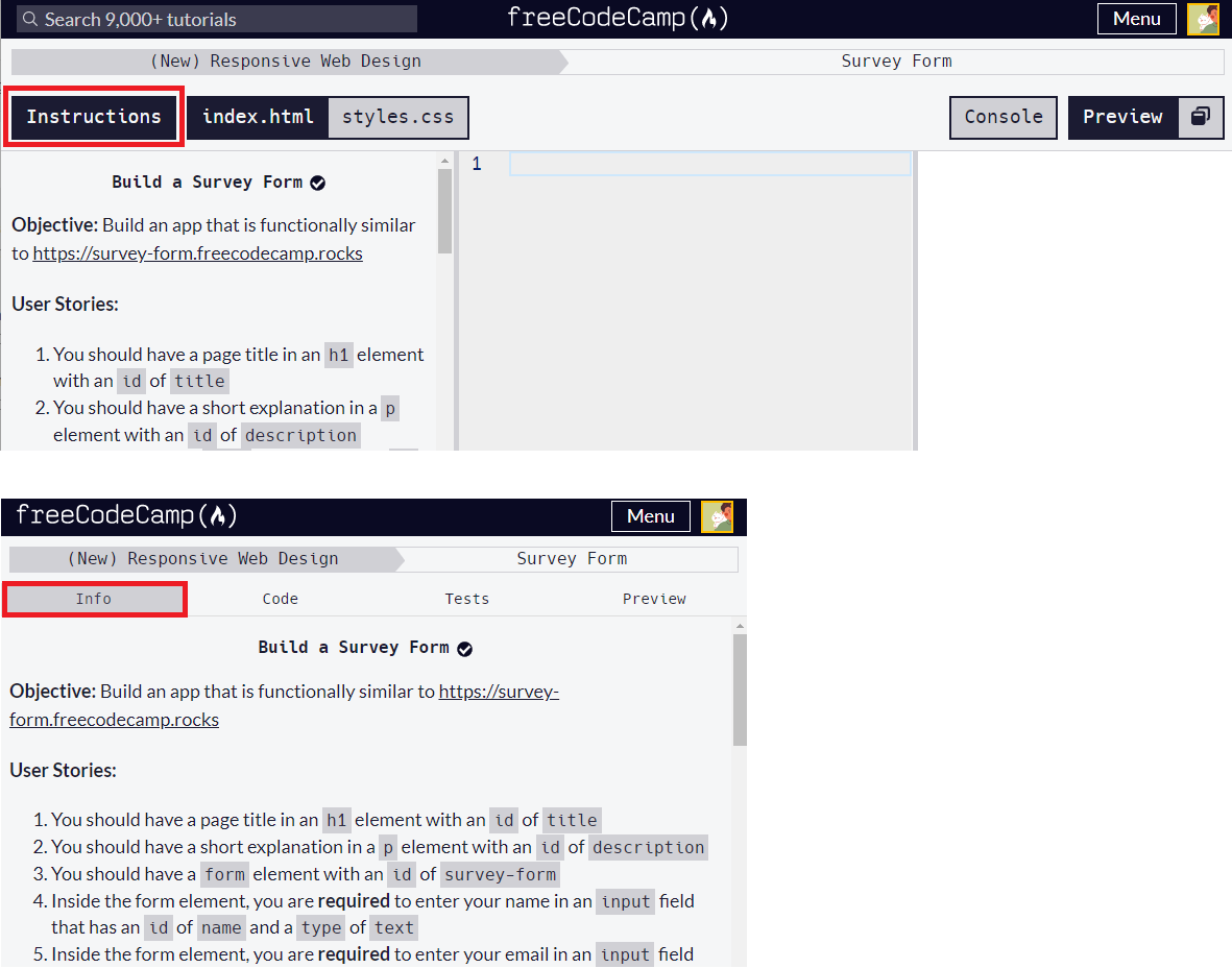 Tab names are different between desktop layout and mobile layout · Issue #48807 · freeCodeCamp ...