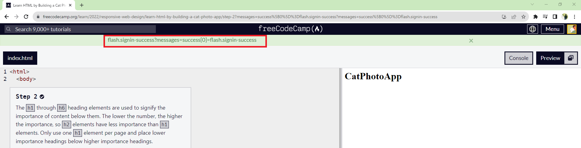 Signing in and out repeatedly on the same page breaks flash message ...
