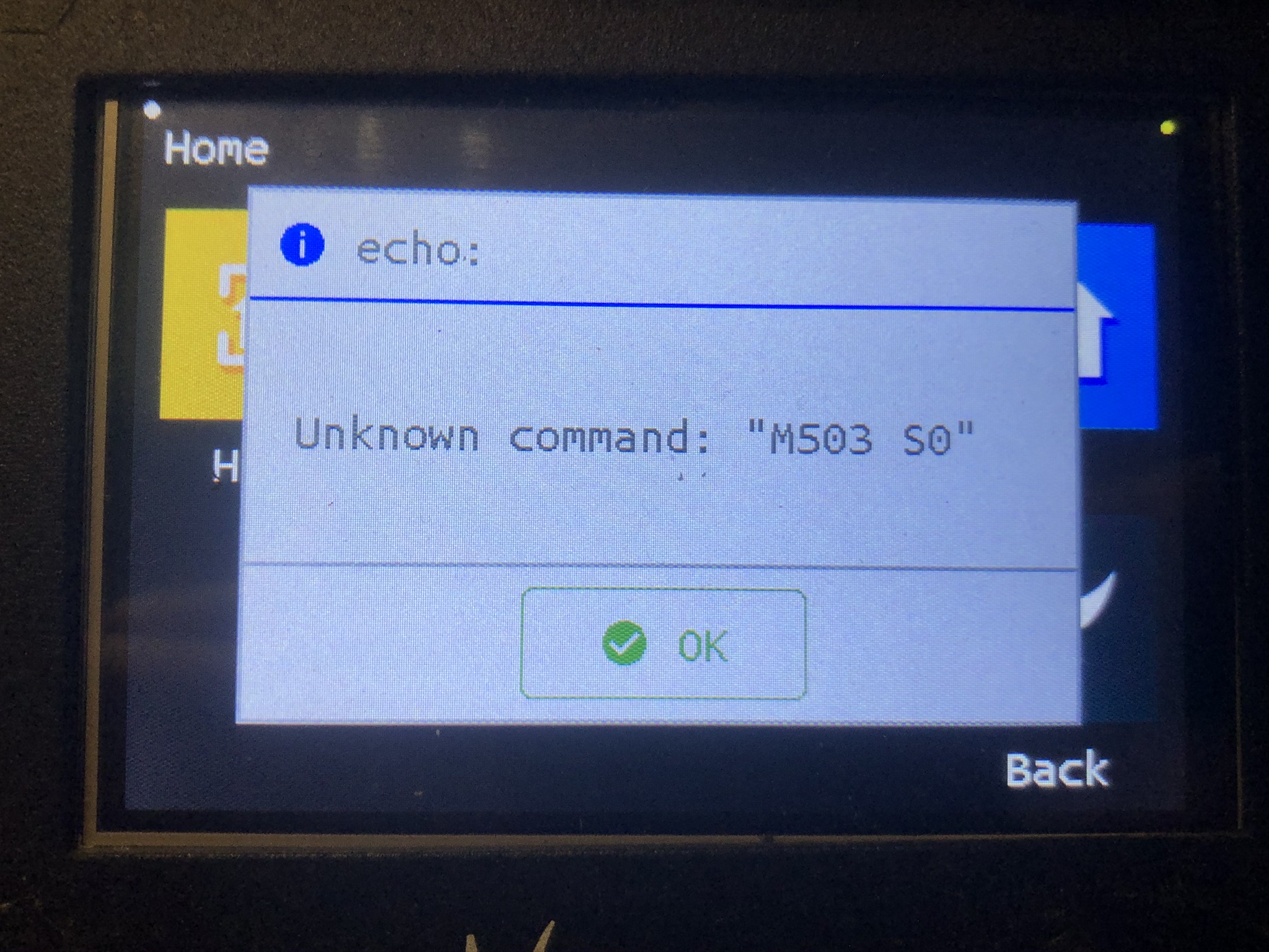 Unknown command: "M503 (S0)" · Issue #1173 · bigtreetech/BIGTREETECH ...