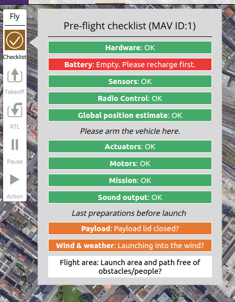 Add a preflight check status pane · Issue #4119 · mavlink/qgroundcontrol · GitHub