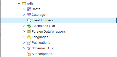 See postgresql-triggers in DBeaver · Discussion #14549 · dbeaver/dbeaver · GitHub