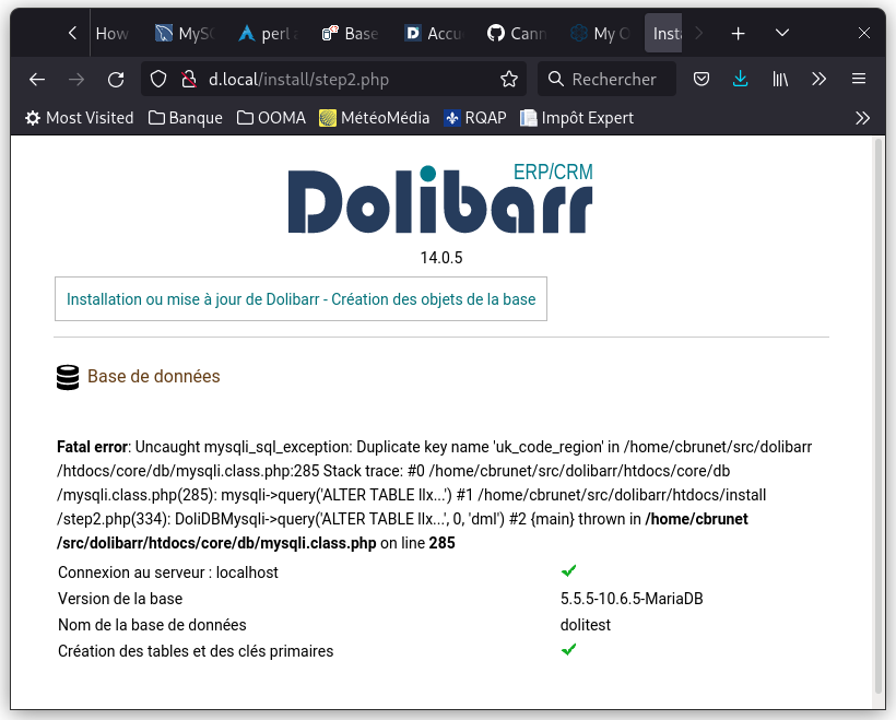 Cannot create new installation: duplicated table llx_onlinesignature · Issue #19974 · Dolibarr ...