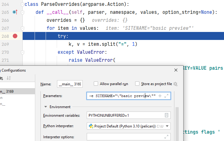 `ParseOverrides` being invoked on account of `extra-settings` cannot be satisfied. · Issue #3169 ...