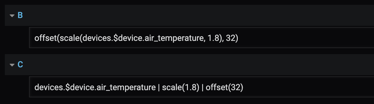 Graphite query editor does not support pipe syntax · Issue #22287 · grafana/grafana · GitHub