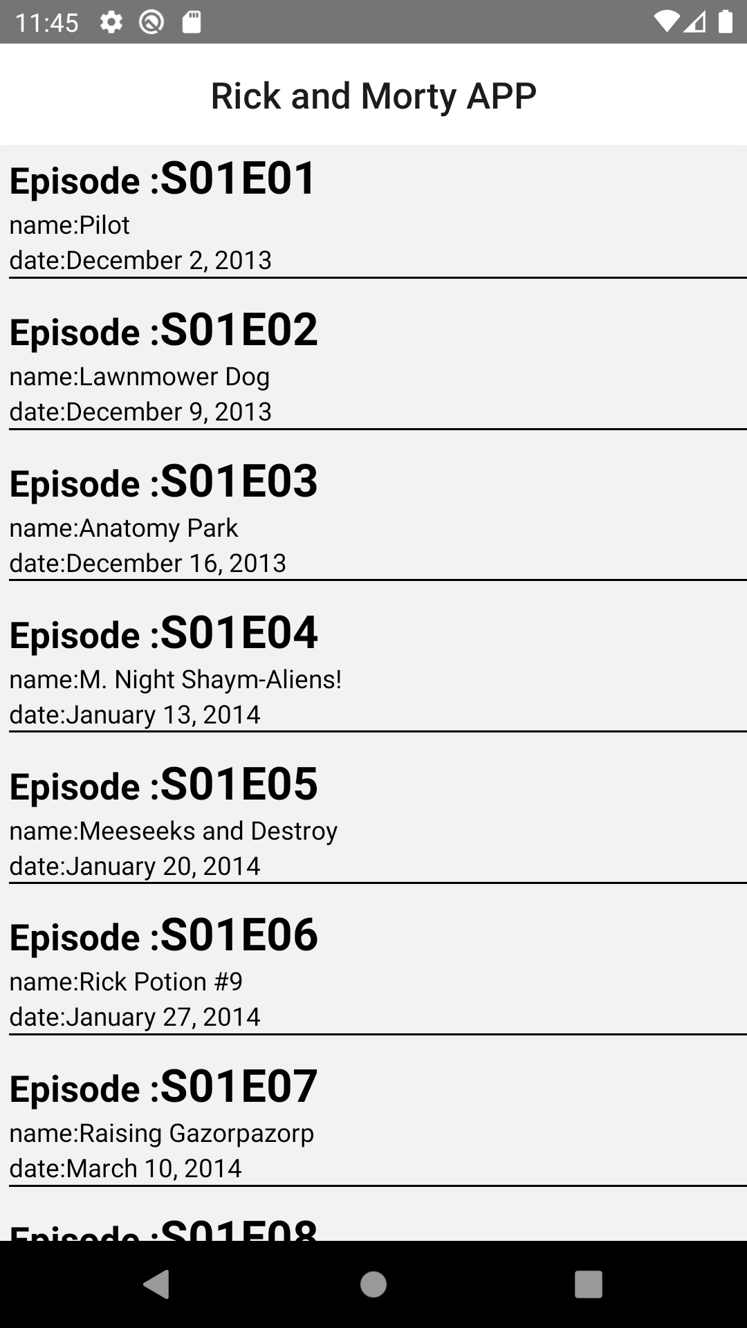 GitHub - ariokan/RickAndMortyAPP: Rick and Morty app display information about the Rick and ...