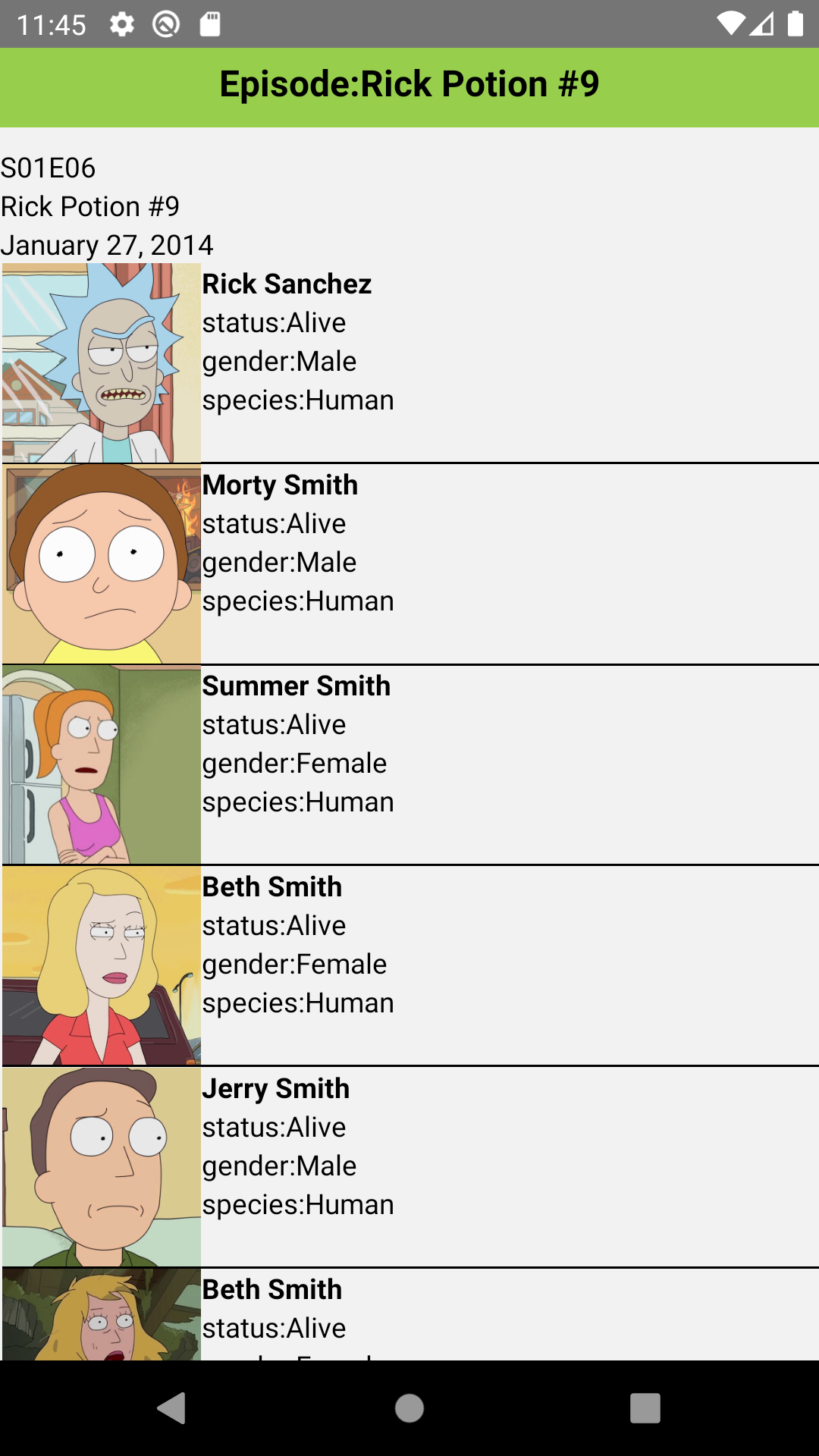 GitHub - ariokan/RickAndMortyAPP: Rick and Morty app display information about the Rick and ...