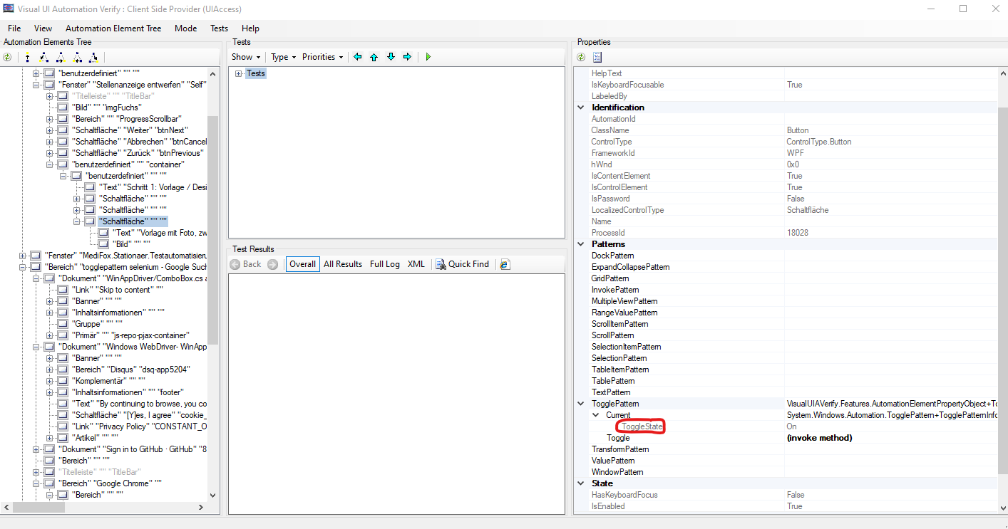 Get Patterns like TogglePattern · Issue #1412 · microsoft/WinAppDriver · GitHub
