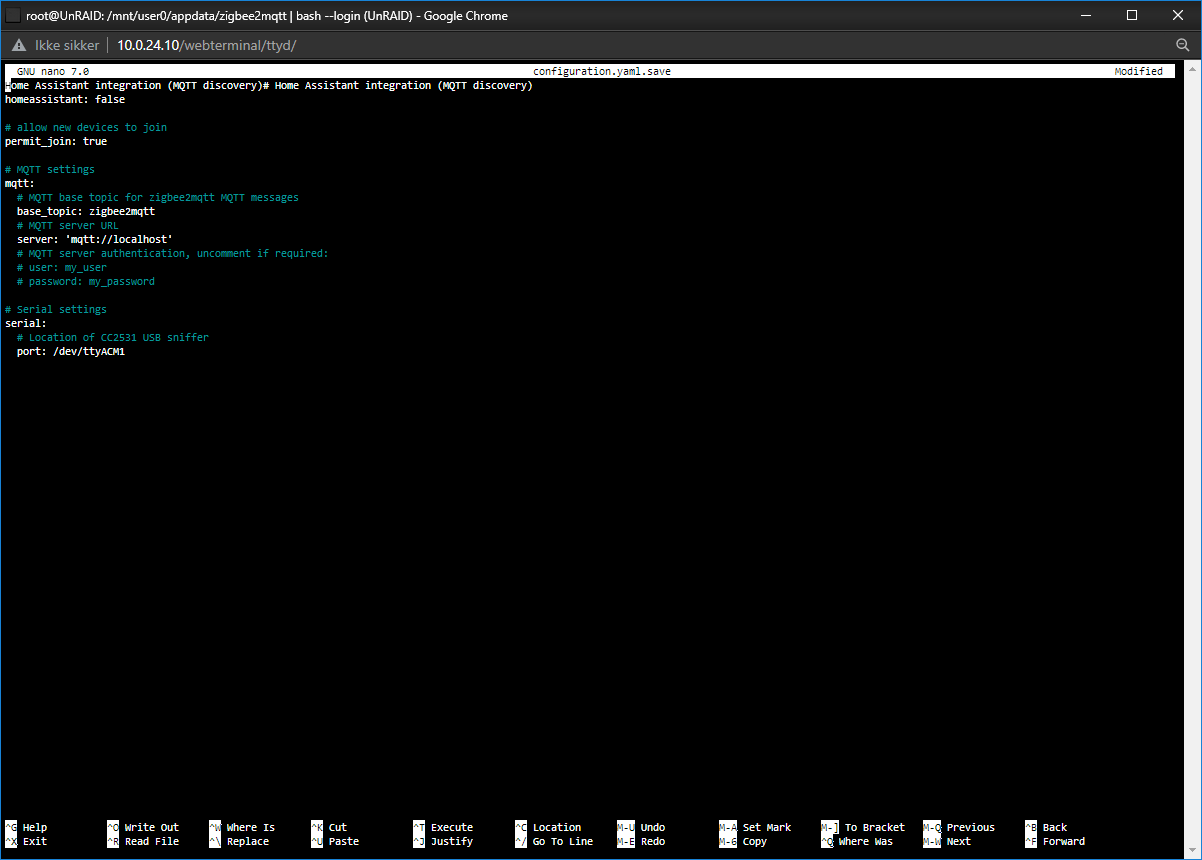 Problem merging from Pi to UnRAID · Koenkk zigbee2mqtt · Discussion #16997 · GitHub