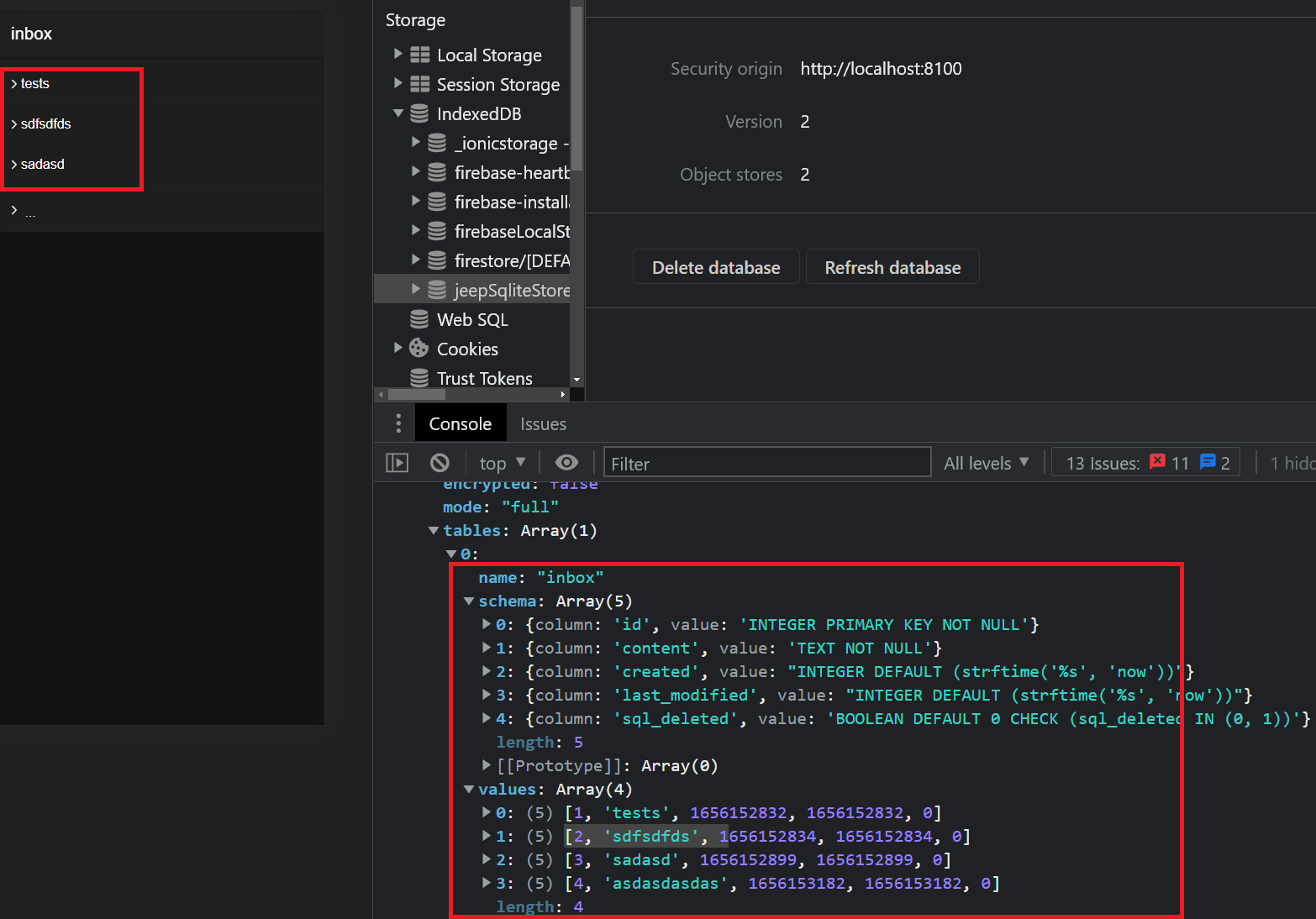 importFromJson not importing all values · Issue #292 · capacitor-community/sqlite · GitHub