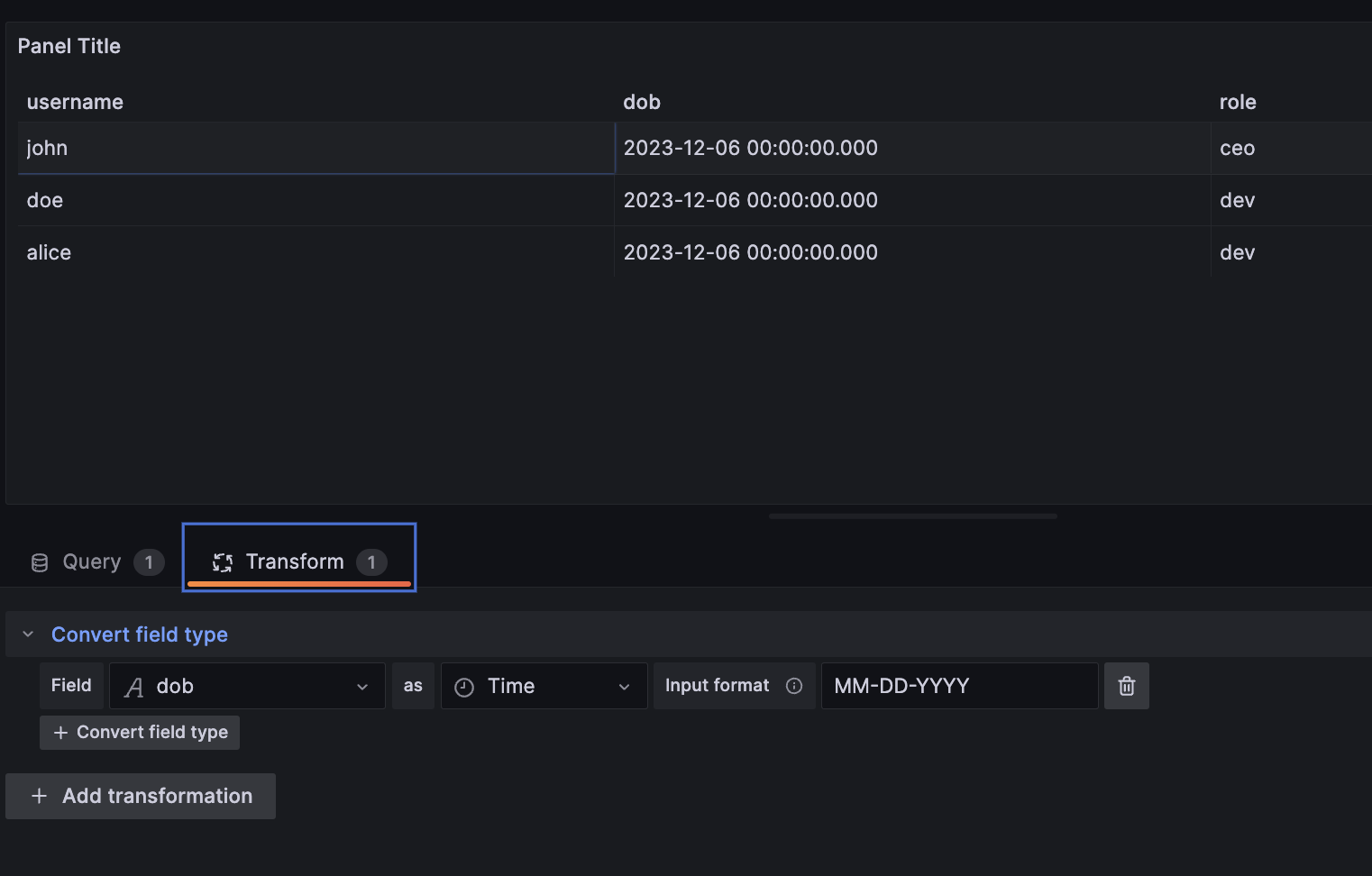 Transformations: Convert Field Type: YYYY-MM-DD does not work · Issue #67550 · grafana/grafana ...