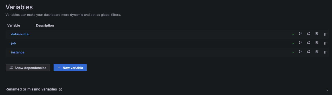 Prometheus: variable descriptions no longer displaying · Issue #69870 · grafana/grafana · GitHub