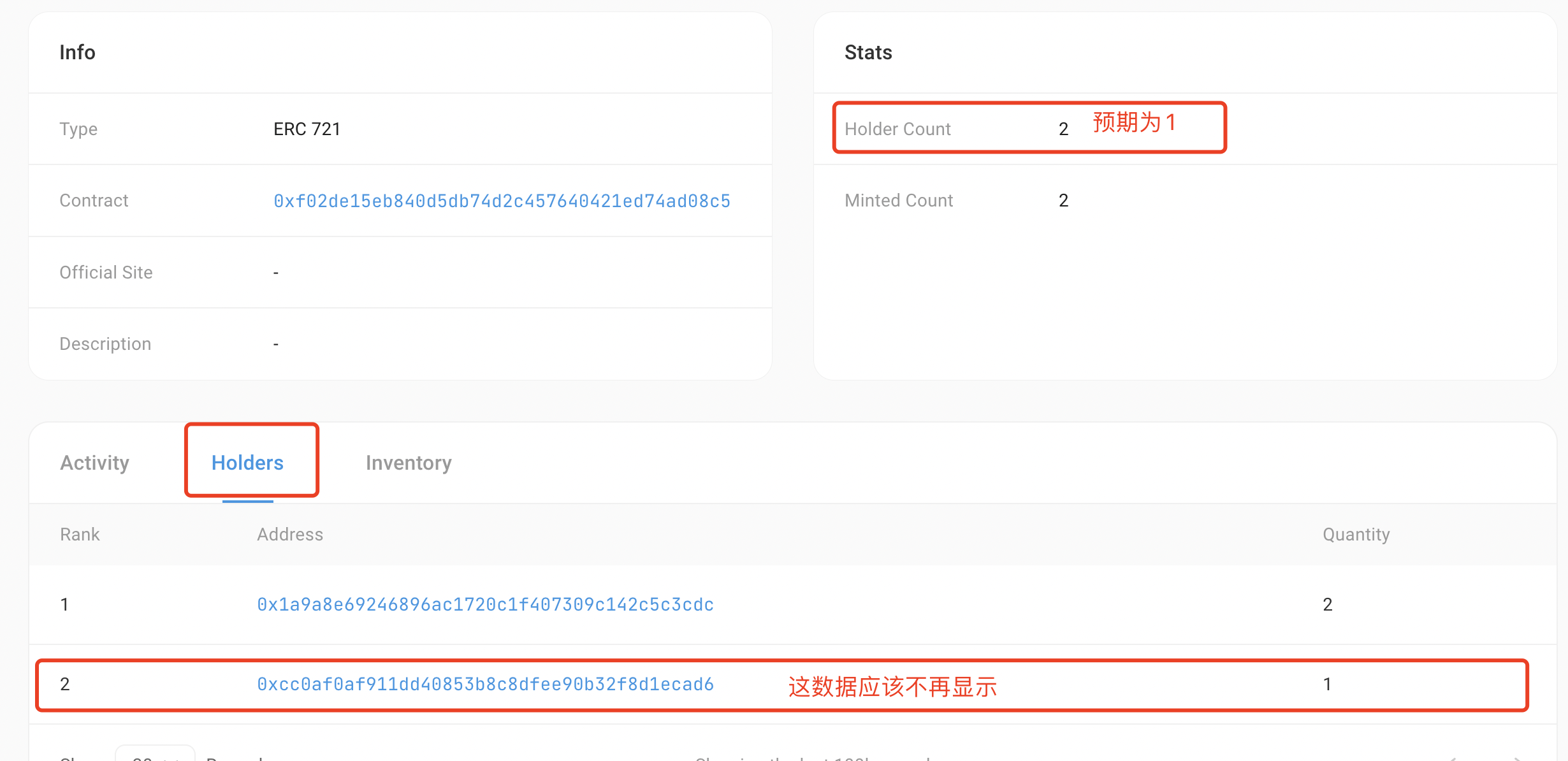Holder data will not be updated after burning tokens. · Issue #1284 · Magickbase/godwoken ...