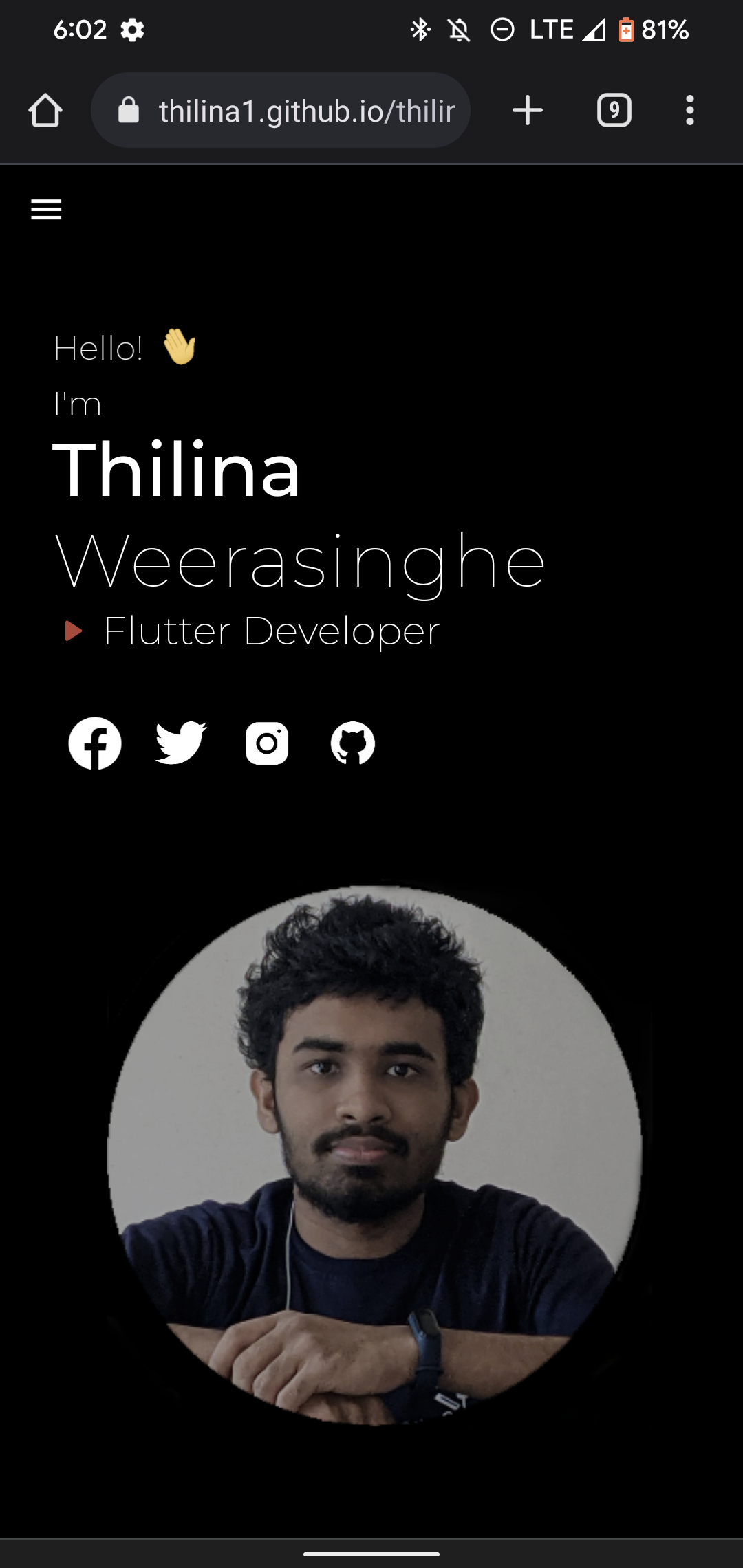 GitHub - Thilina1/thilina: Personal website - Developed with Flutter web