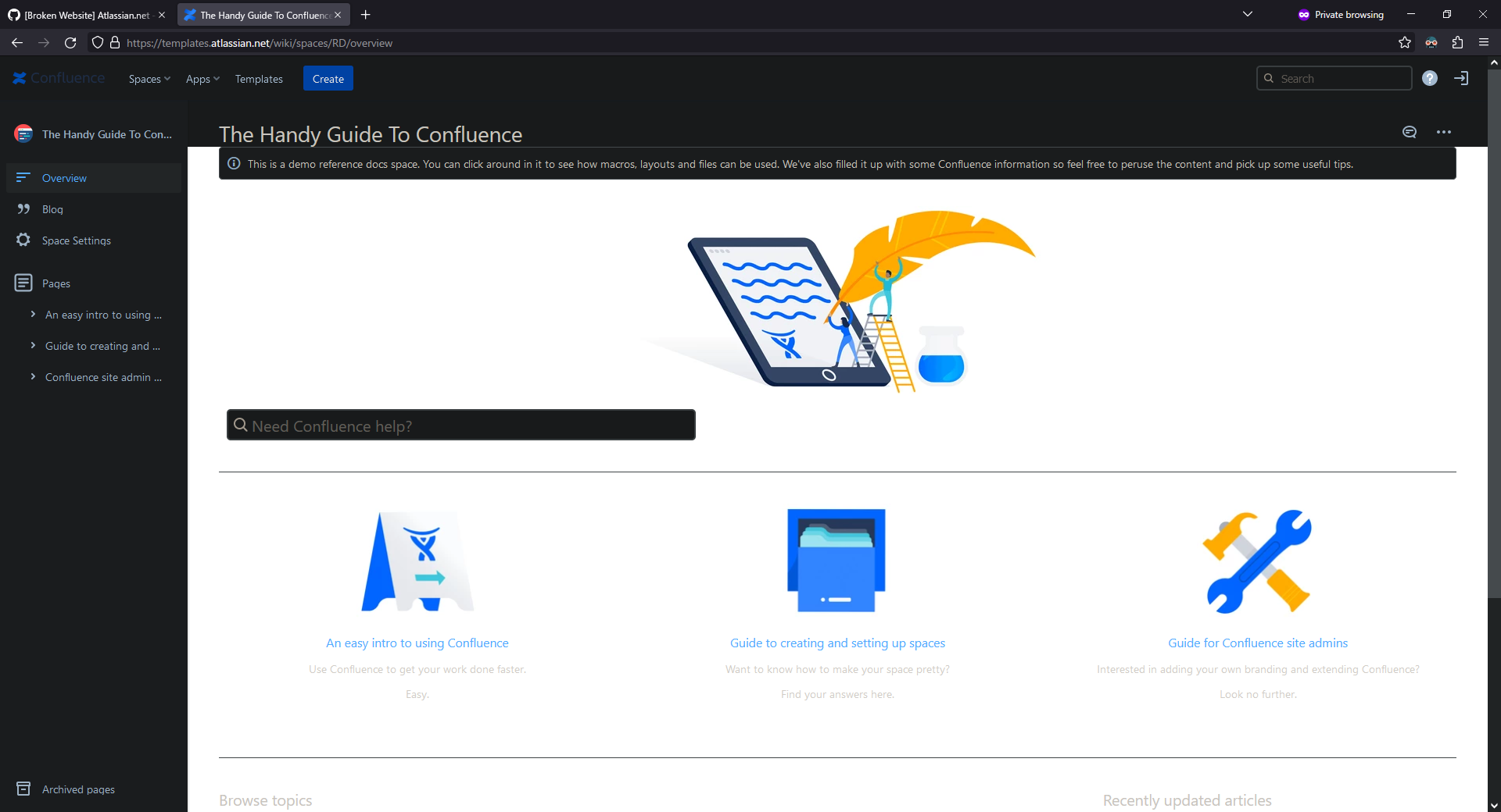 [broken Website] Confluence Page Stays White When `selection Auto` Jira Looks