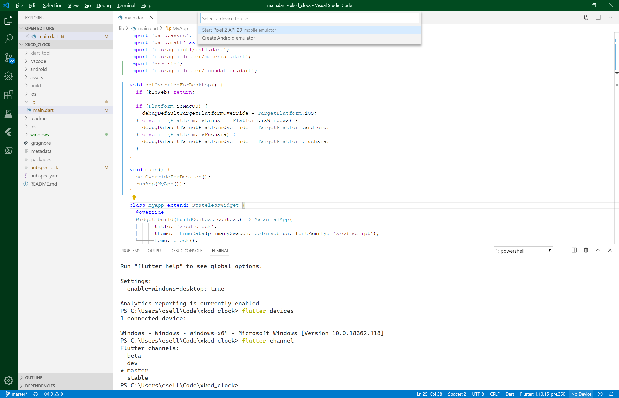 Windows does not show up as a device in VSCode on the latest master w ...