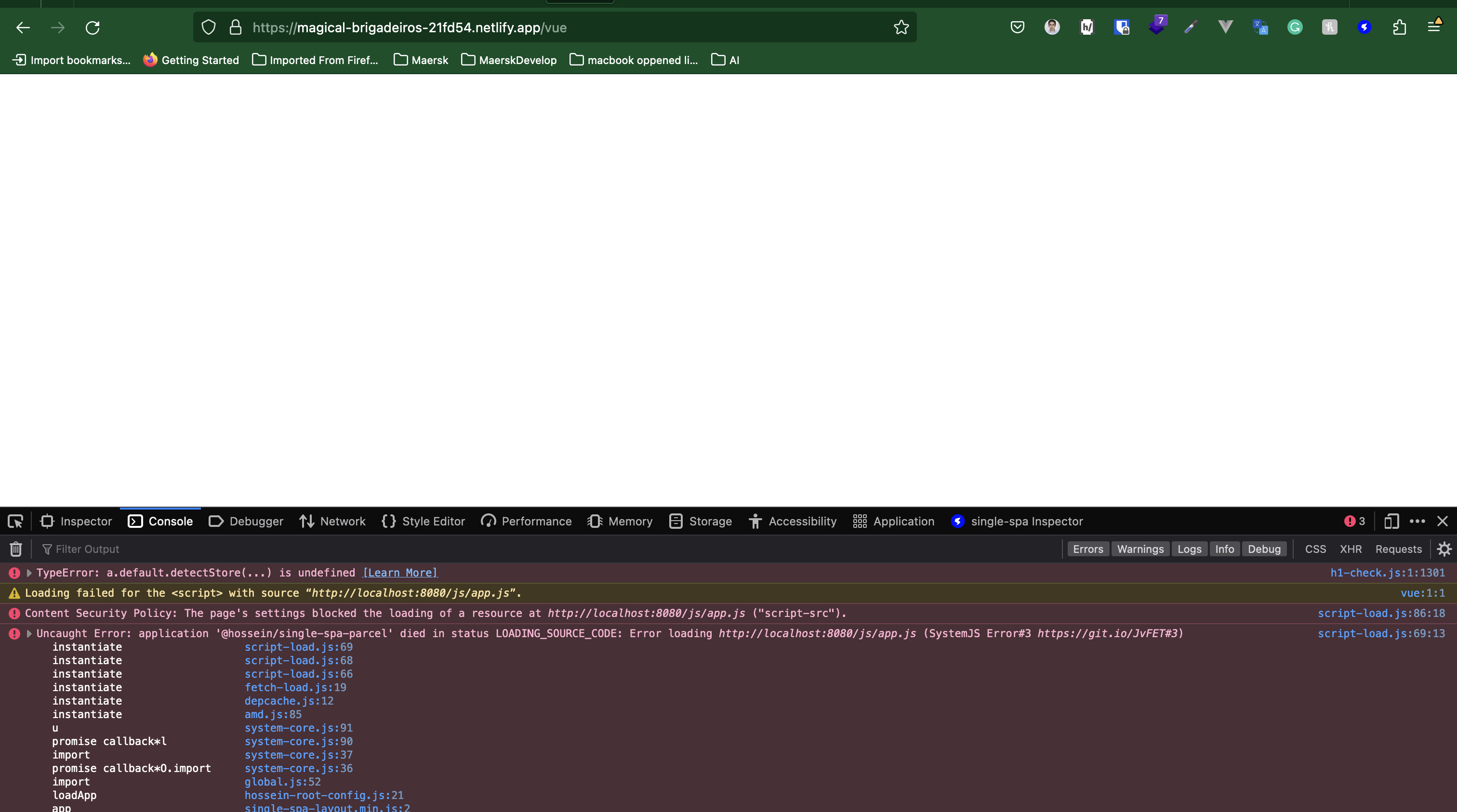 I get error local development · Issue #1110 · single-spa/single-spa · GitHub