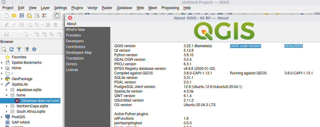 Browser Panel Does Not Correctly Create Spatialite Db · Issue 45725 · Qgisqgis · Github 