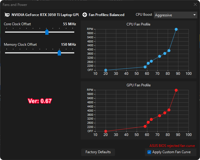 Bios rejected fan curve After Version 0.63 on TUF laptop · Issue #458 · seerge/g-helper · GitHub