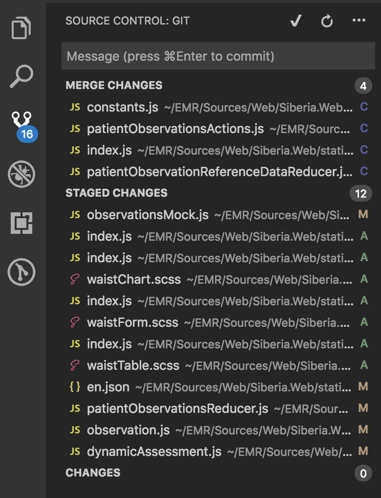 Decorate filename for merge conflict not working on Mac · Issue #70671 · microsoft/vscode · GitHub