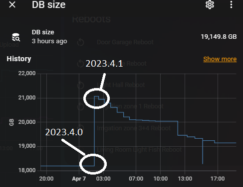 External DB increased size after 2023.4.0 upgrade · Issue #91047 · home ...