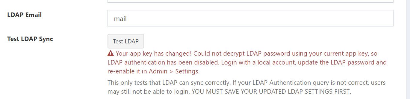Upgraded to v4.6.15 (previous v4.6.13); Now can't bind to LDAP · Issue #6870 · grokability/snipe ...