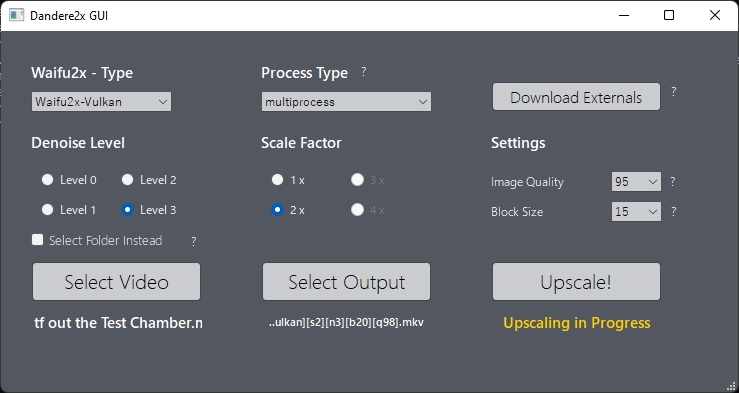 GUI says "Upscaling in progress" but terminal shows error · Issue #218 · akai-katto/dandere2x ...