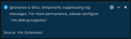 vim.debug.suppress invalid · Issue #3703 · VSCodeVim/Vim · GitHub