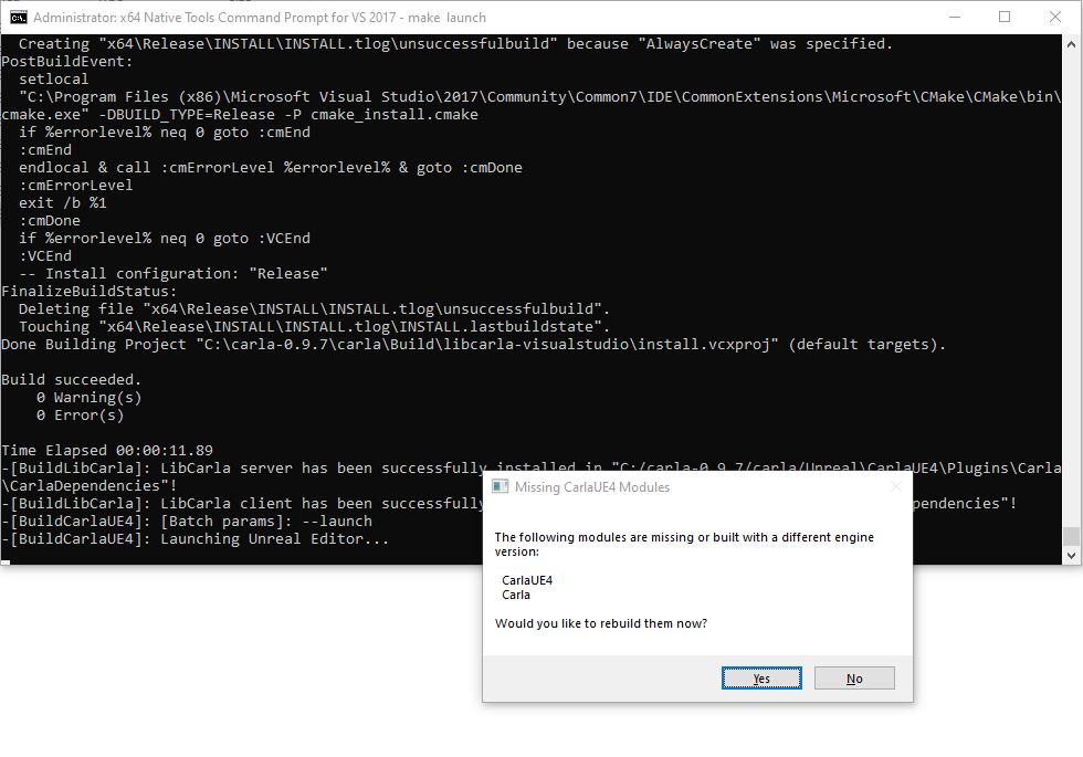 can't open unreal engine from carla launcher · Issue #2514 · carla-simulator/carla · GitHub