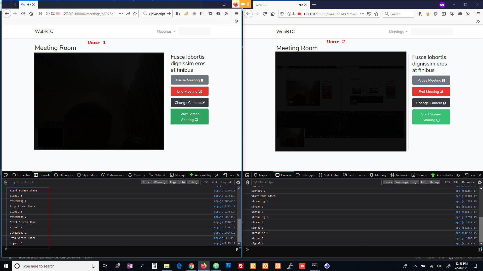 Facing issue while sharing screen after few times · Issue #625 · feross/simple-peer · GitHub