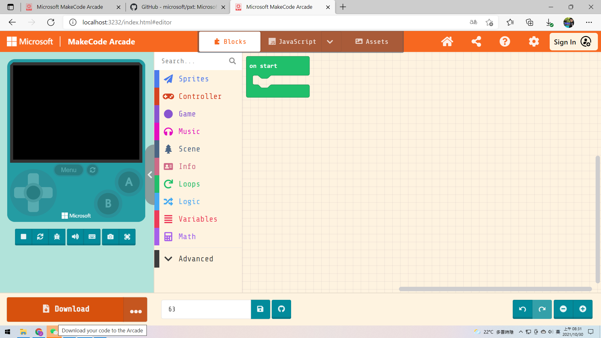 Download Button Has Bug · Issue 4507 · Microsoft Pxt Arcade · Github