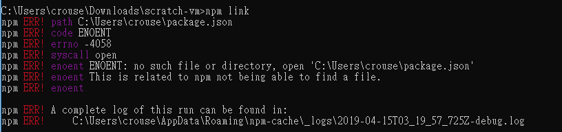 npm link problem · Issue #2117 · scratchfoundation/scratch-vm · GitHub