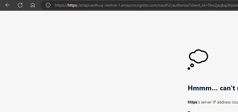 Aws Cognito Redirect Adding “” Twice In Url · Issue 17536 · Strapistrapi · Github 