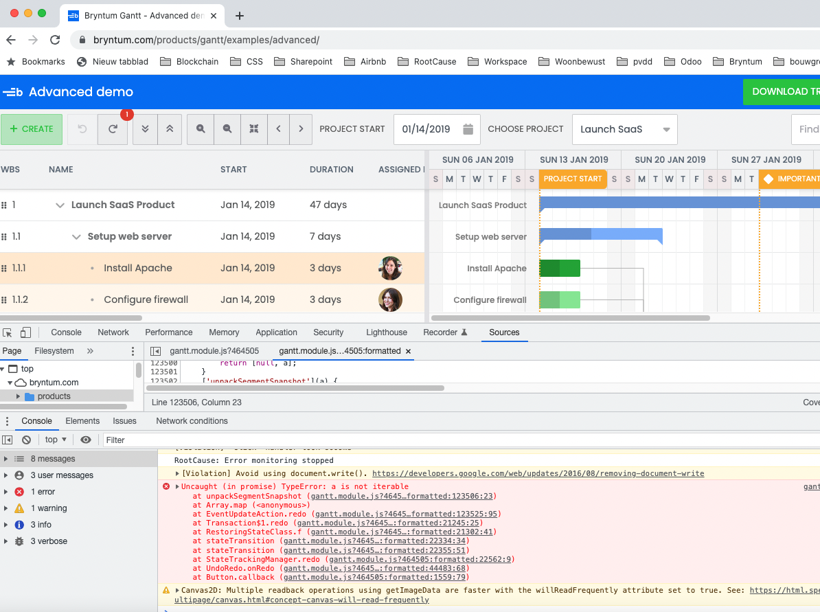 [Bug] Undo/Redo Segmented task change throws TypeError: a is not iterable · Issue #5908 ...