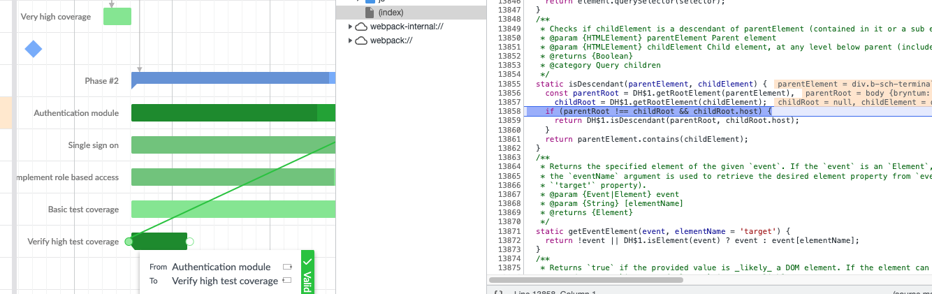 `DomHelper` `getRootElement` throwing error on creating dependency · Issue #6071 · bryntum ...