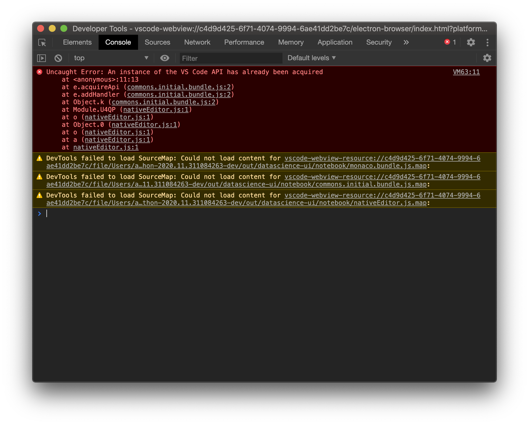 Jupyter Notebook Editor Not Opening Issue 965 Microsoft vscode