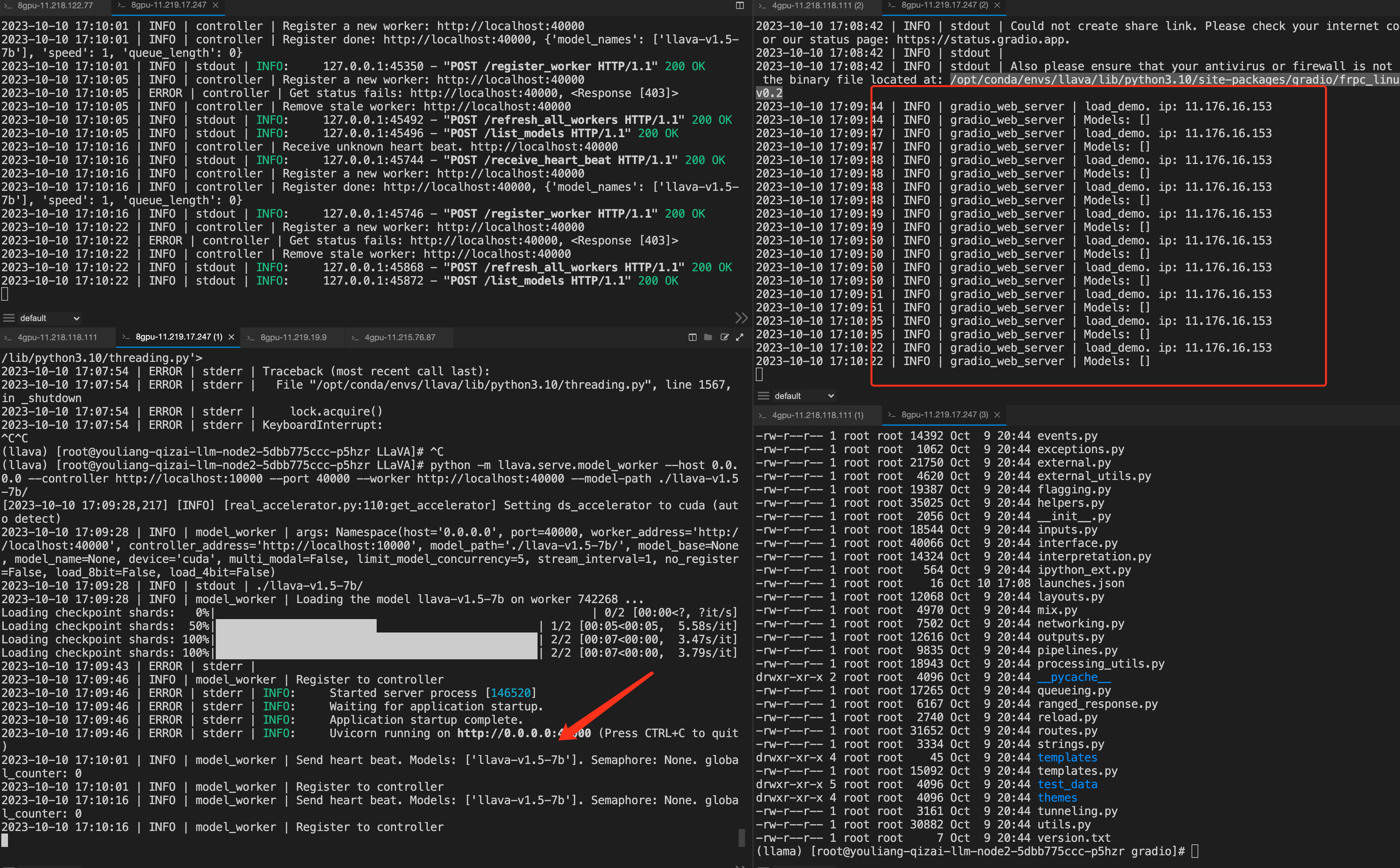 Question Gradio Web Loading Model Failed · Issue 513 · Haotian Liu 
