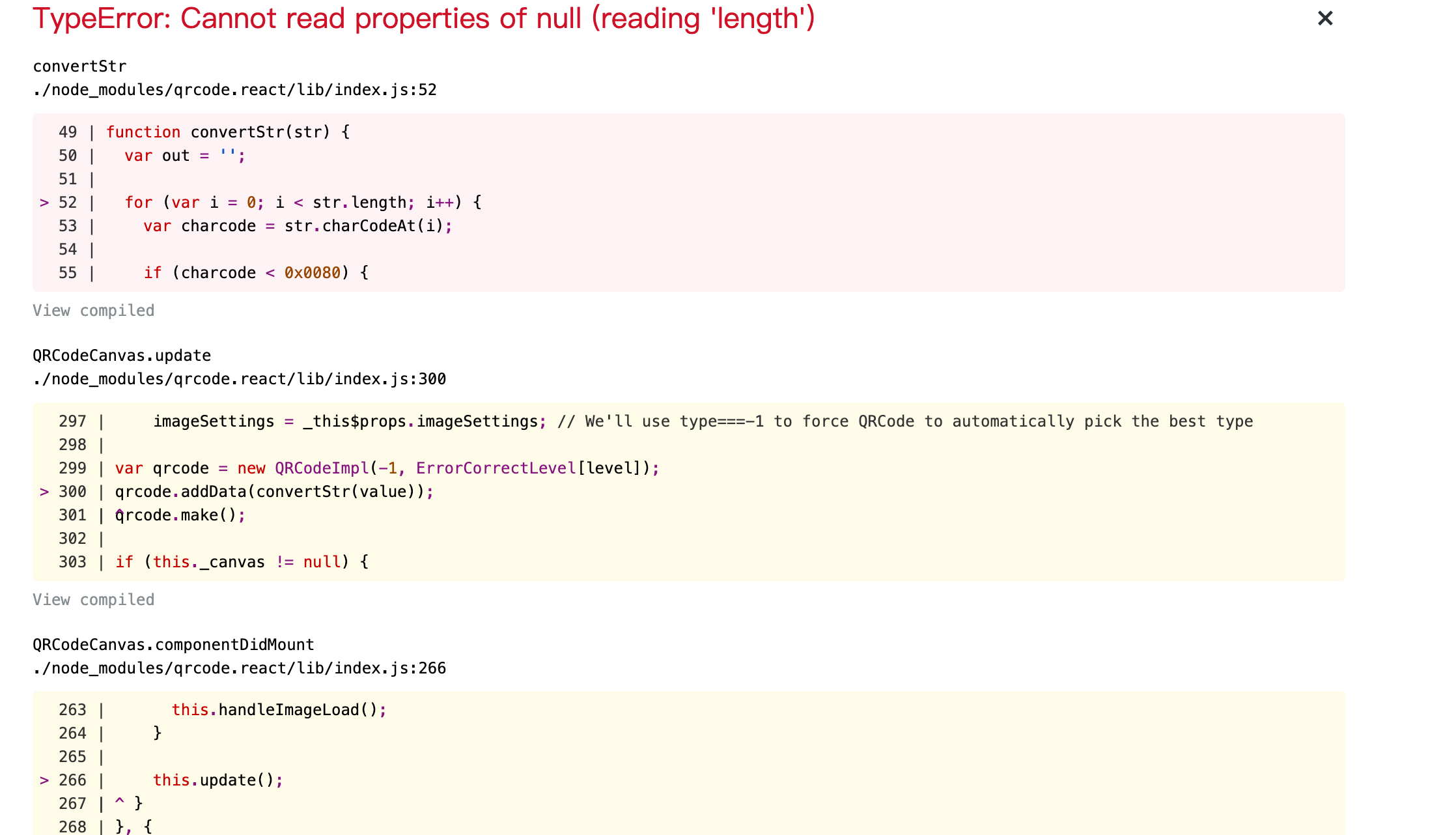 i updated react-dom ^17.0.2 ,get error · Issue #171 · zpao/qrcode.react · GitHub