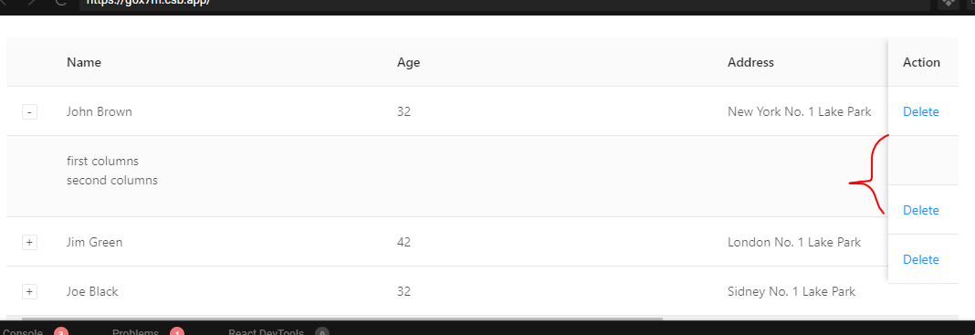 How to make the fixed column height fit the extended row? · Issue ...