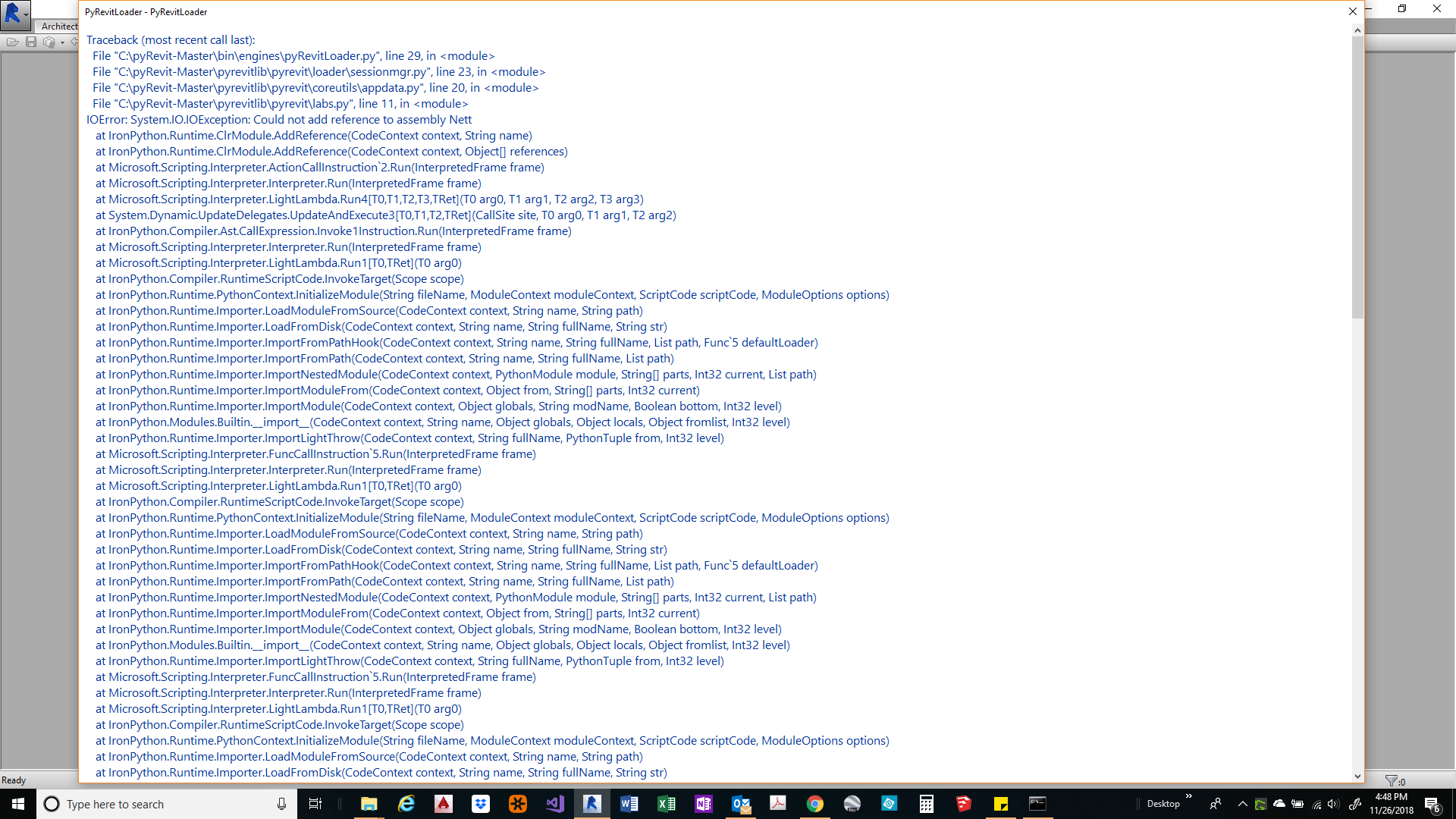 Load Error with pyRevit 4.6+ on Revit 2015 · Issue #412 · pyrevitlabs ...