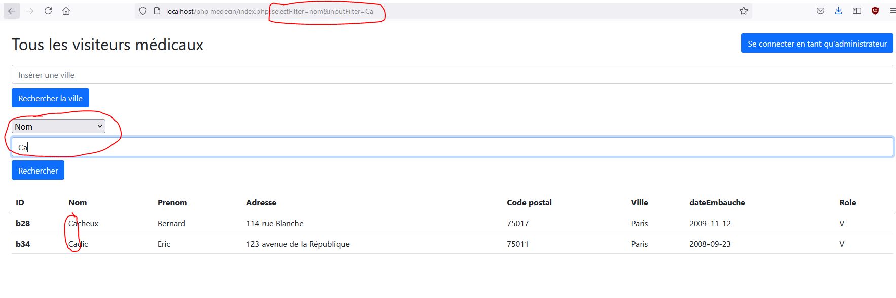 GitHub - vrakoto/php-recherche-client_gsb: Recherche de medecin par critère, projet perso ...