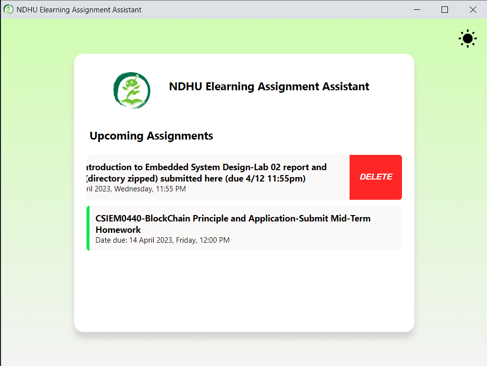 GitHub - Ake3m/Elearn-Assist: An extension to work with NDHU Elearning to track assignments.