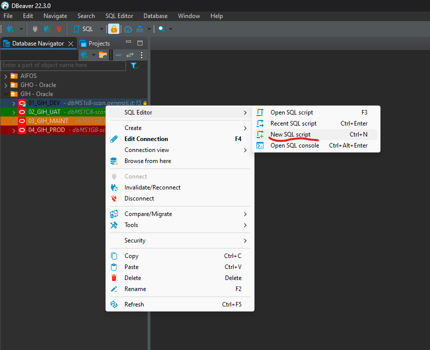 Null Pointer Exception New Sql Script Oracle Dbeaver 230 · Issue 18434 · Dbeaverdbeaver