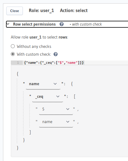 Using exists column comparison in `where` query for permissions · Issue #9522 · hasura/graphql ...
