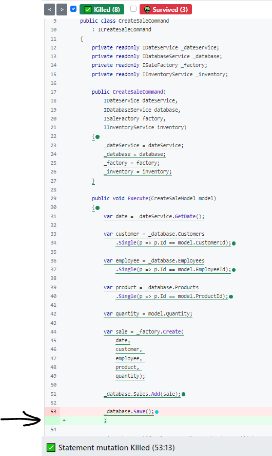 Mutant survives wrongly on a .NET 4.8 solution · Issue #2245 · stryker ...