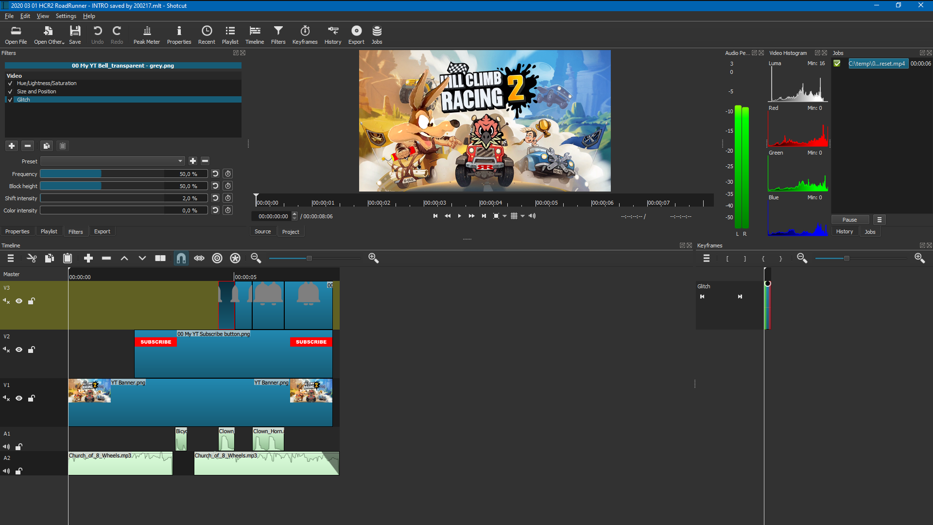 200217: Glitch affects other parts than the filtered one in the export compared to 191231 ...