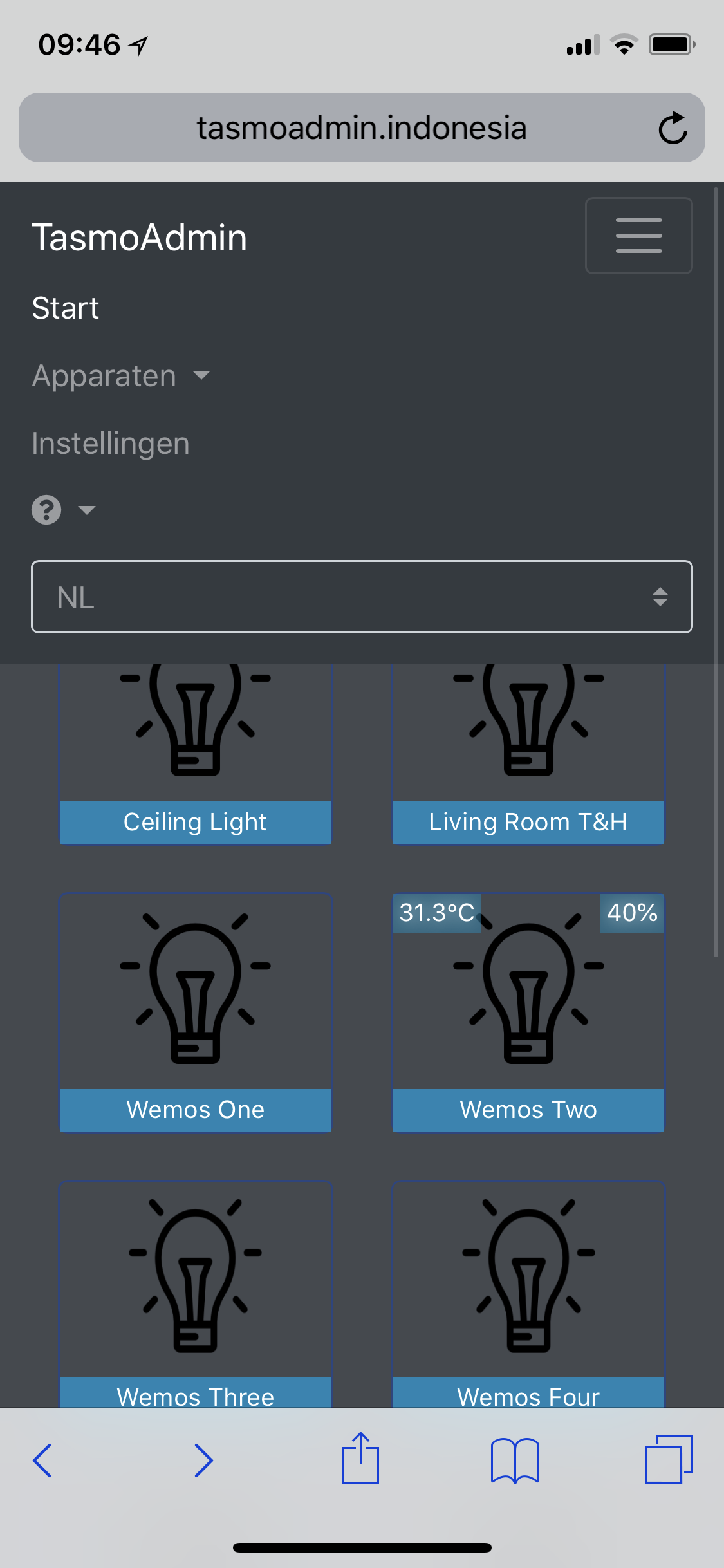 Change language on iPhone -> Warning · Issue #109 · TasmoAdmin/TasmoAdmin · GitHub