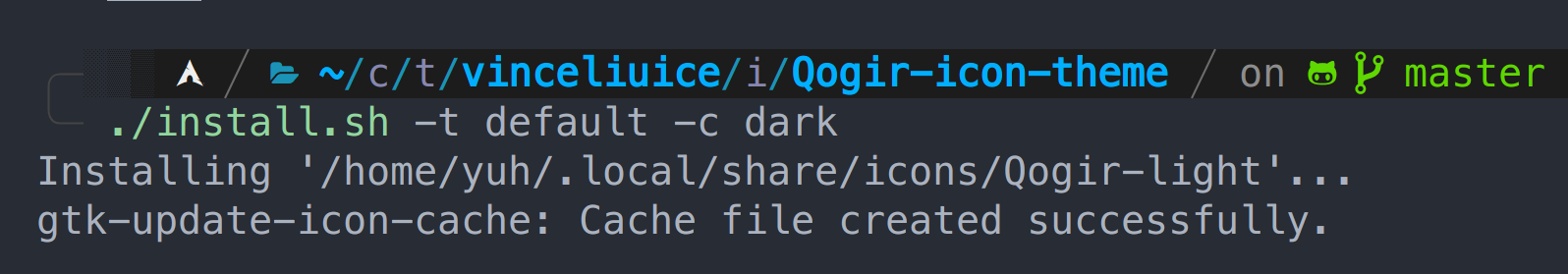 Install Dark But Light Is Installed · Issue 109 · Vinceliuiceqogir