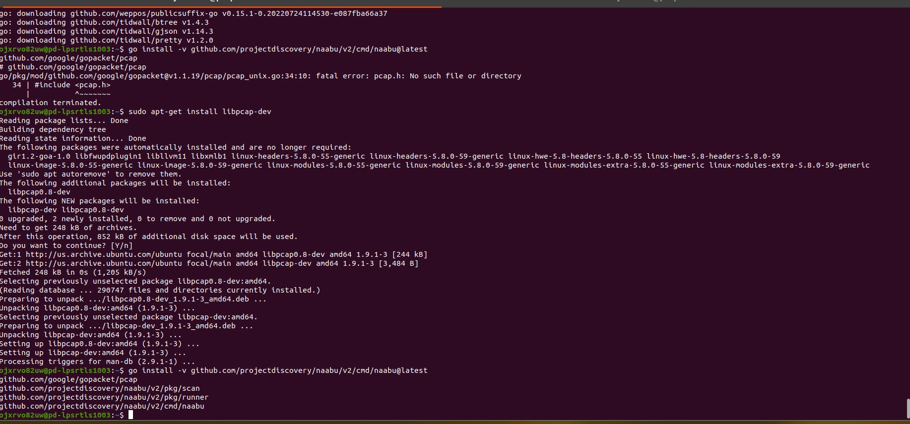 Installation Issue · Issue #660 · projectdiscovery/naabu · GitHub